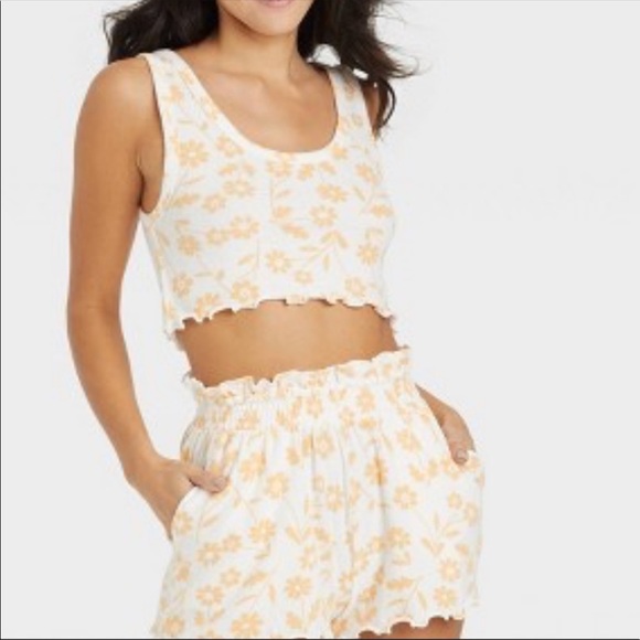 Colsie | Intimates & Sleepwear | Colsie White Floral Lounge Set | Poshmark